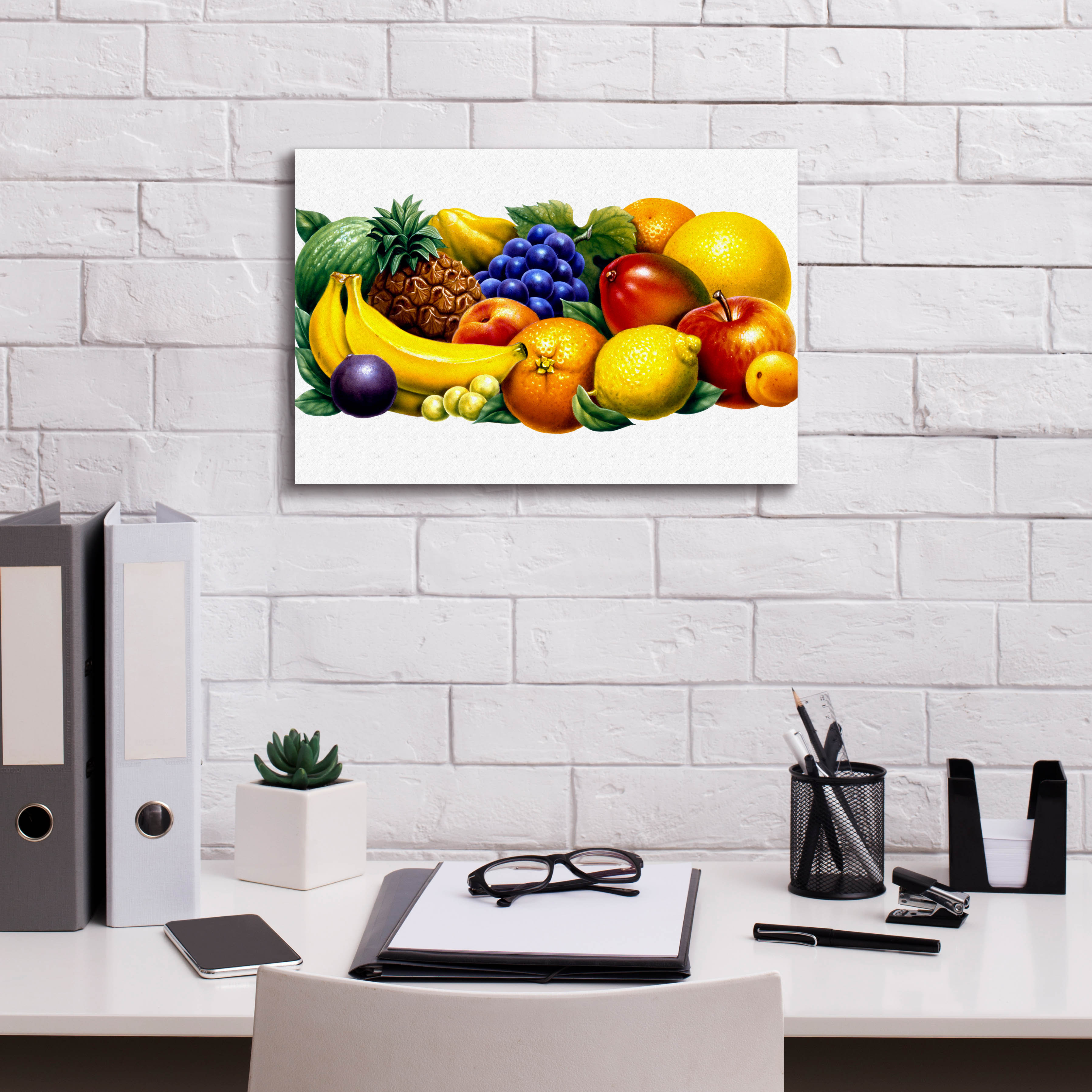 Gracie Oaks Epic Graffiti 'Fruit' By Harro Maass, Canvas Wall Fruit On ...