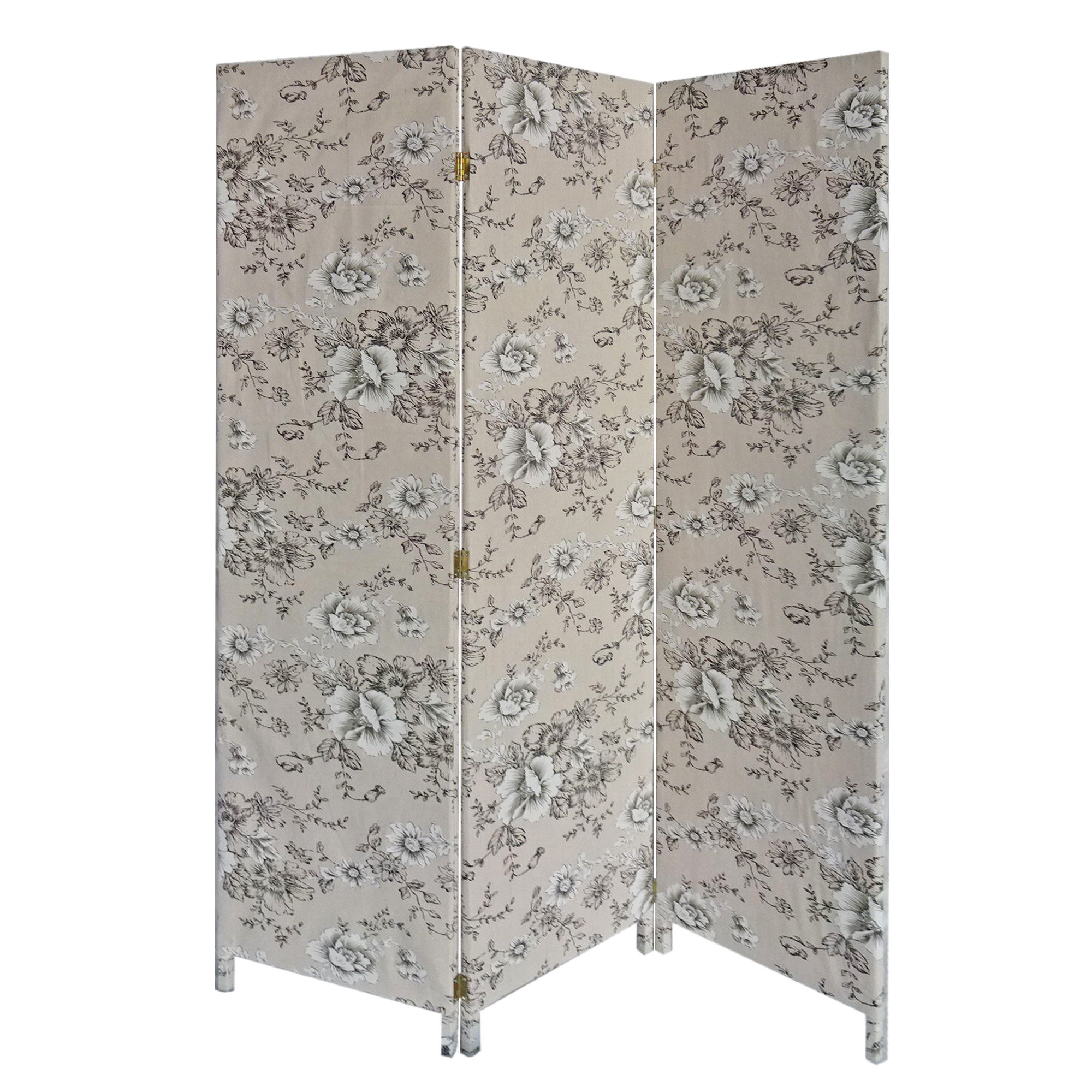 Wildon Home® Stonegate 47" W x 71" H 3 - Panel Folding Room Divider ...