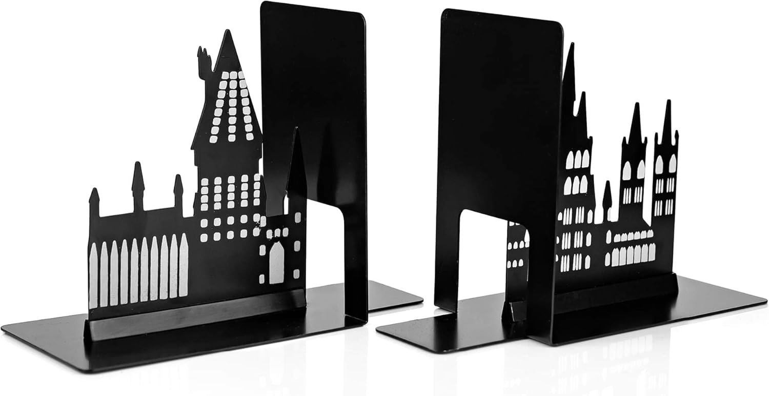 AMIPOR Harry Potter Hogwarts Castle Metal Bookends | Die Cut Metal ...