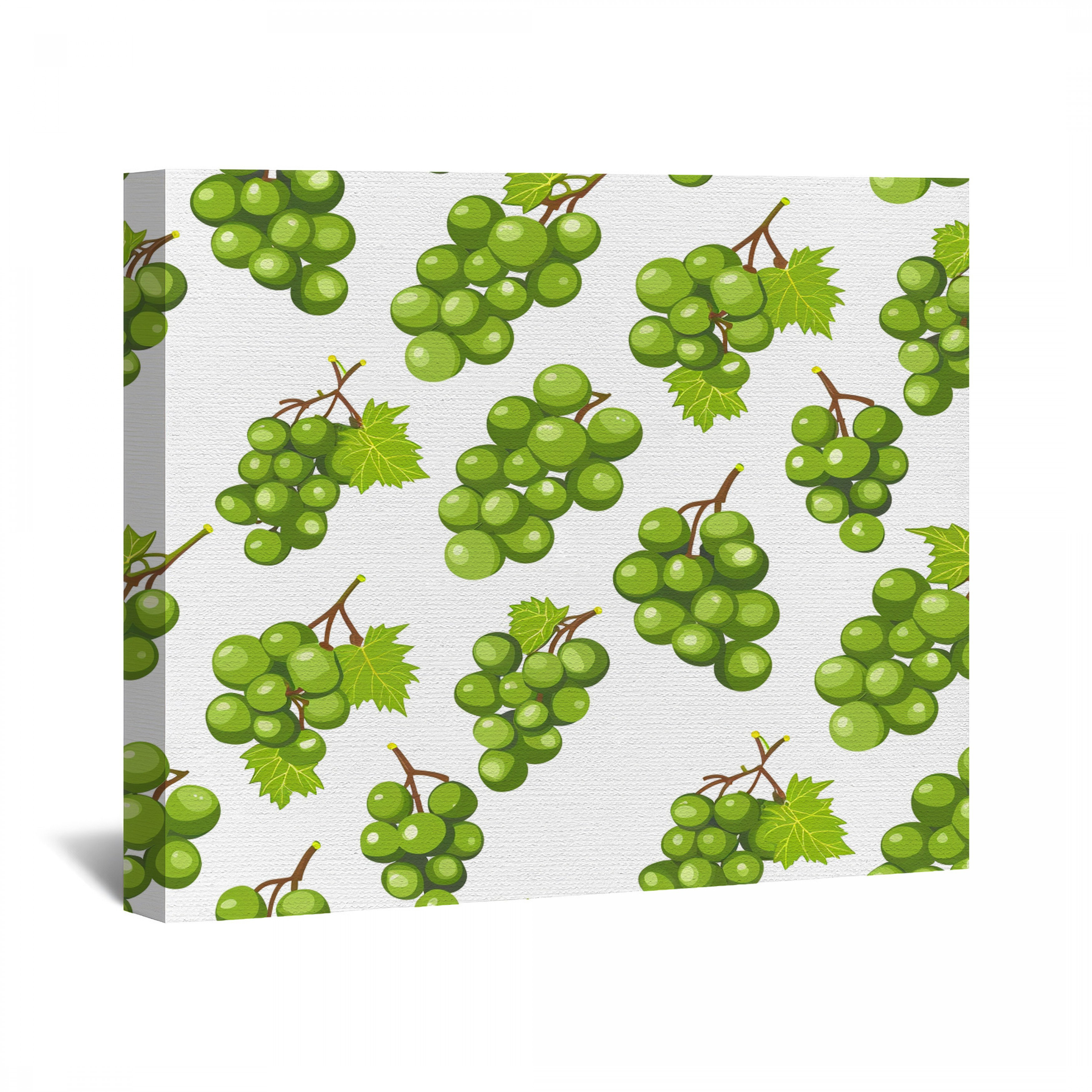 Dakota Fields Green Grapes Canvas Wrap - Food Wall Decor - Wayfair Canada