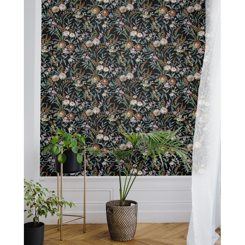 Red Barrel Studio® Yanci Peel & Stick Floral Roll & Reviews | Wayfair