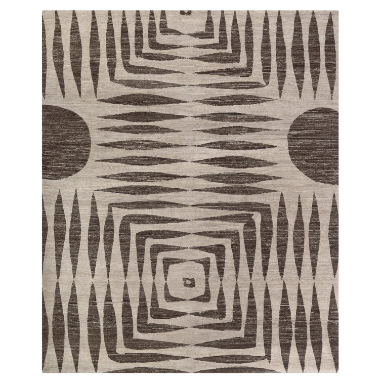 Tufenkian Hand Knotted Wool Geometric Rug | Wayfair