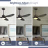 Wade Logan® 52" Ashuna 3 - Blade LED Standard Ceiling Fan with Remote ...