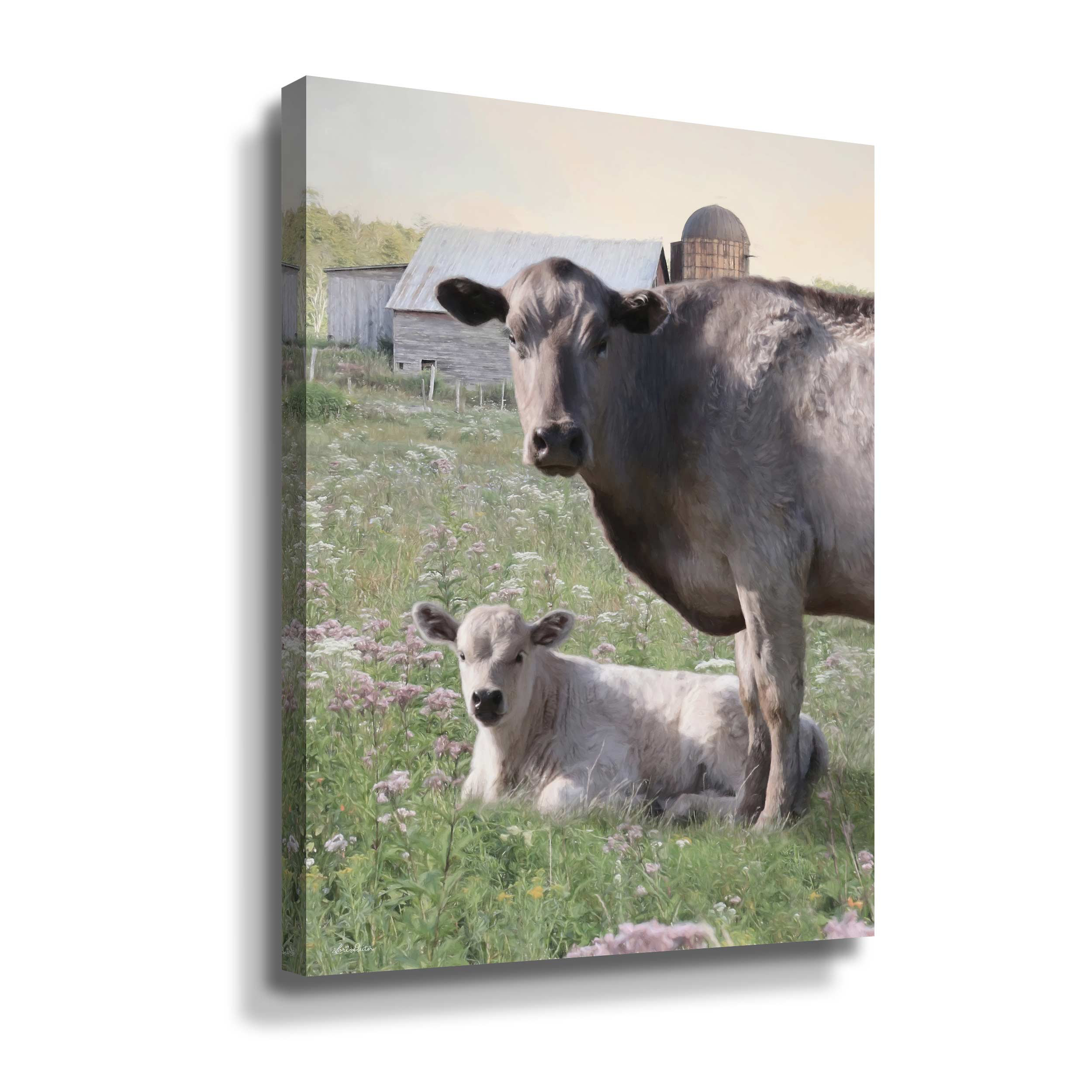 Gracie Oaks Spring on the Farm by Lori Deiter - Print on Canvas | Wayfair