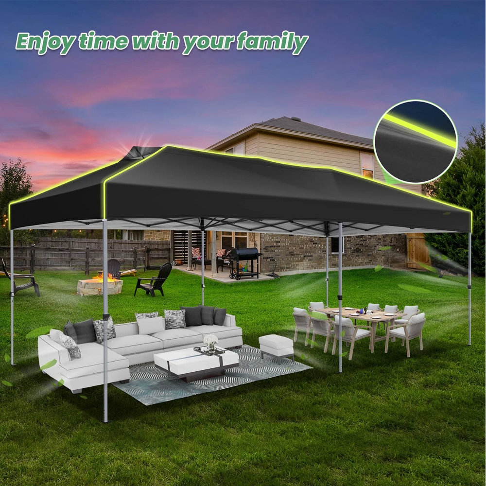 SANOPY 10'x 20' Outdoor Canopy Tent EZ Pop Up Backyard Canopy Portable ...