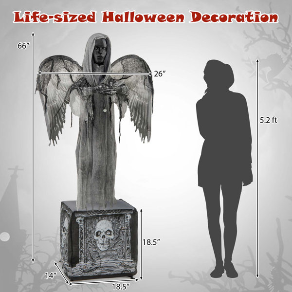 The Holiday Aisle® 5.5ft Halloween Animatronic Decoration Animated ...