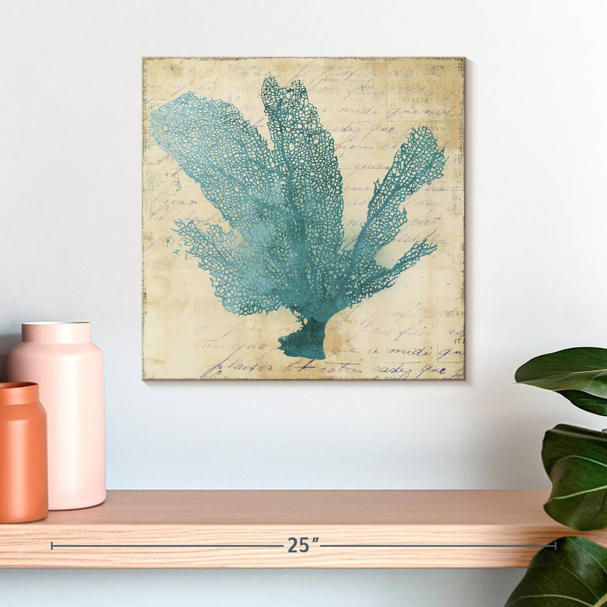 Ebern Designs Brampt Blue Coral I | Wayfair
