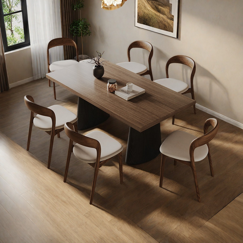 HONELS Small rectangular family dining table set | Wayfair