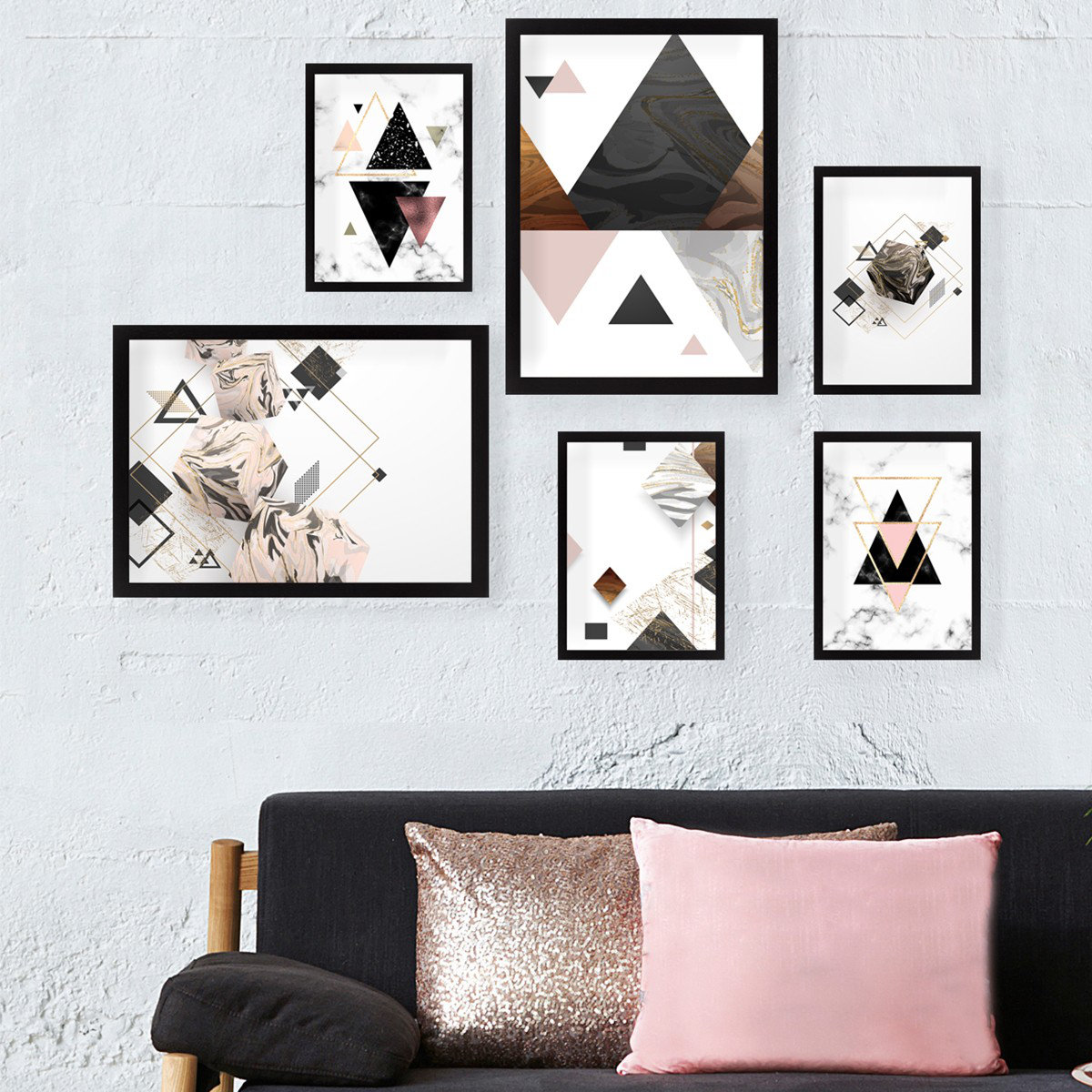 East Urban Home Anonymous - 6 Piece Picture Frame Graphic Art Set on ...