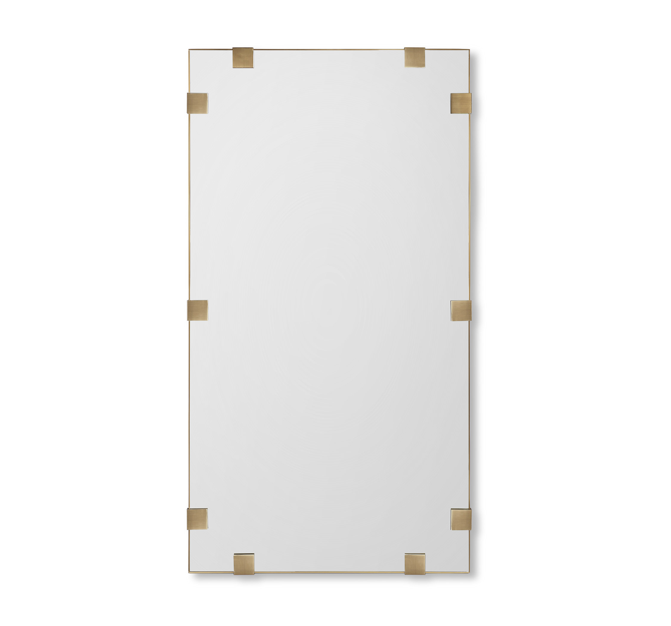 Interlude Nippon Mirror - 60" - Brushed Brass Frame - Plain Mirror ...