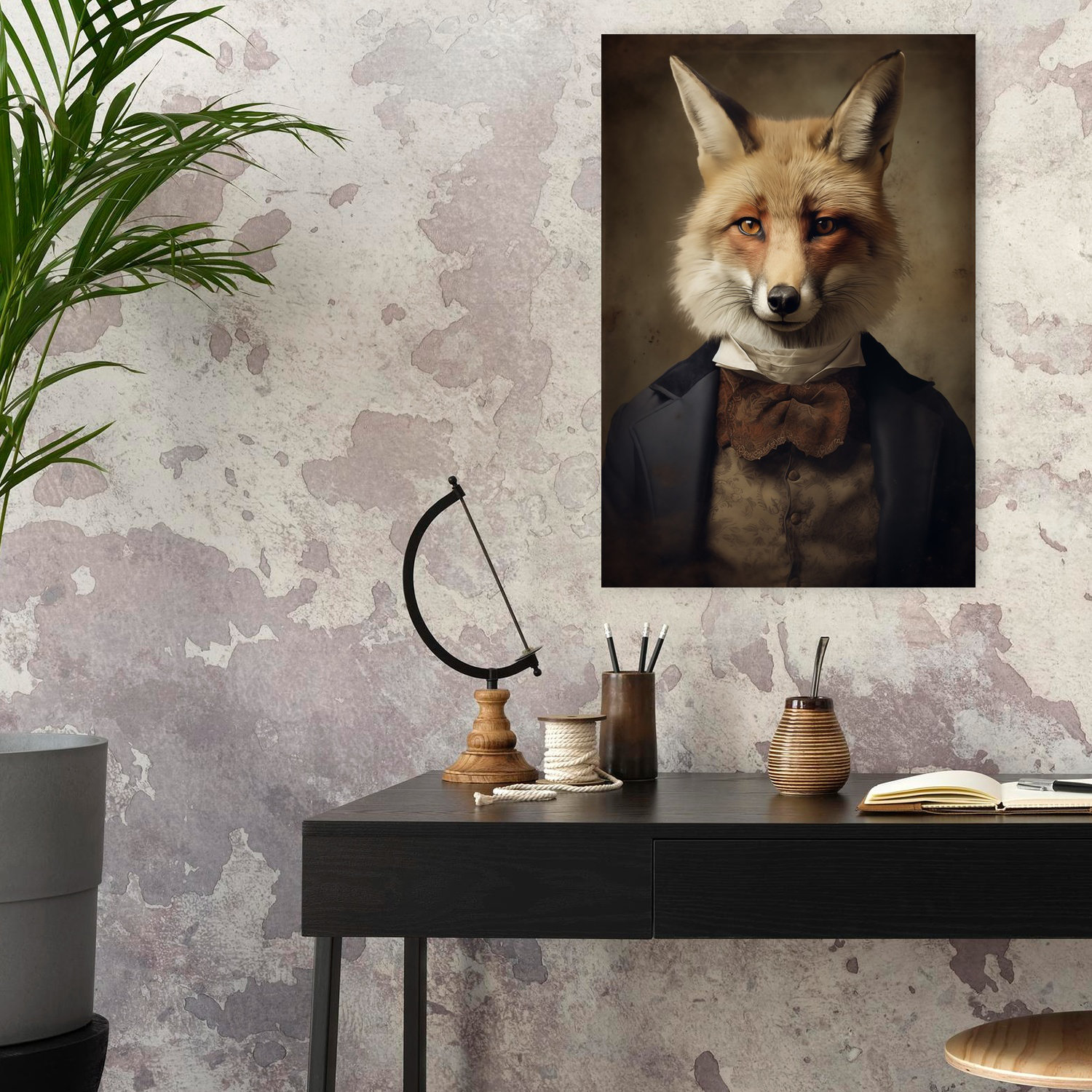 Astoria Grand Contemporary Art Retro Vintage Fox Forest Art | Wayfair
