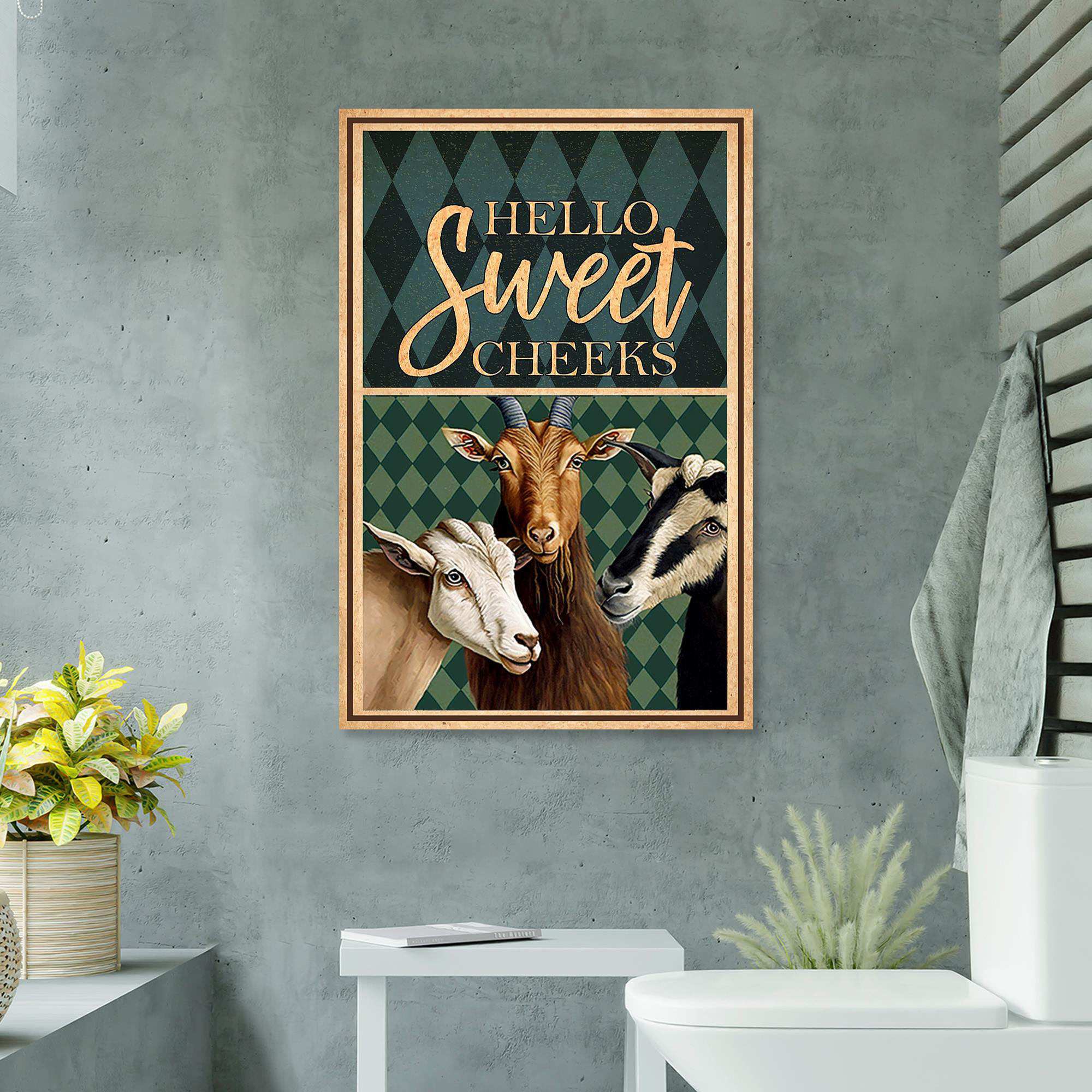 Trinx Goats Hello Sweet Cheeks - 1 Piece Rectangle Graph Goats Hello ...