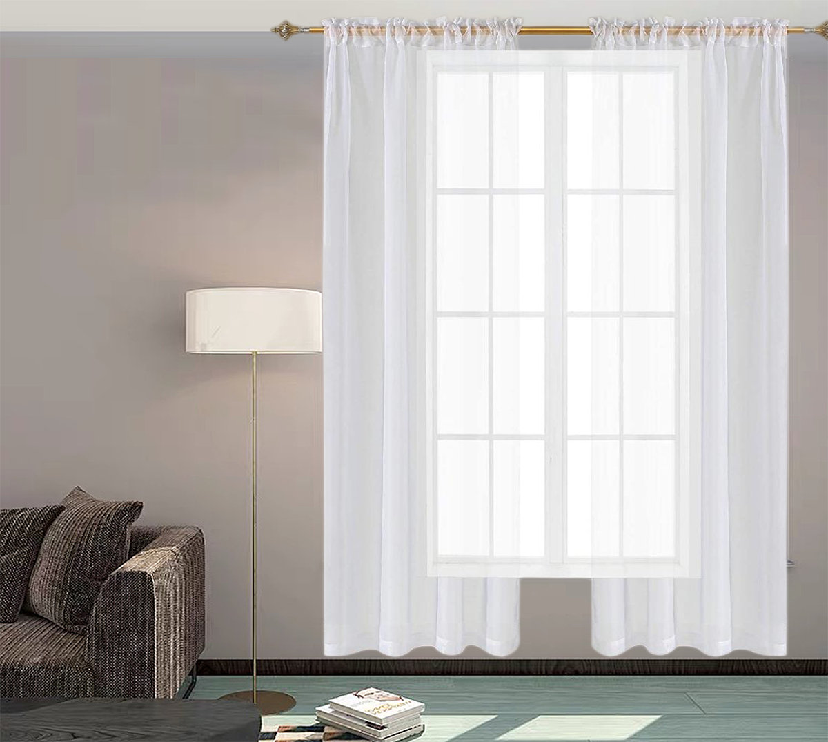 Ebern Designs Crudden Polyester Curtain | Wayfair