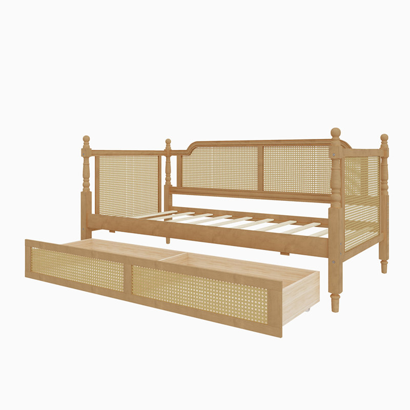 Canora Grey Traditional Style Daybed with 2 Drawers for Limited Space ...