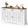 Winston Porter Modern Farmhouse Sideboard Buffet Cabinet with Drawers ...