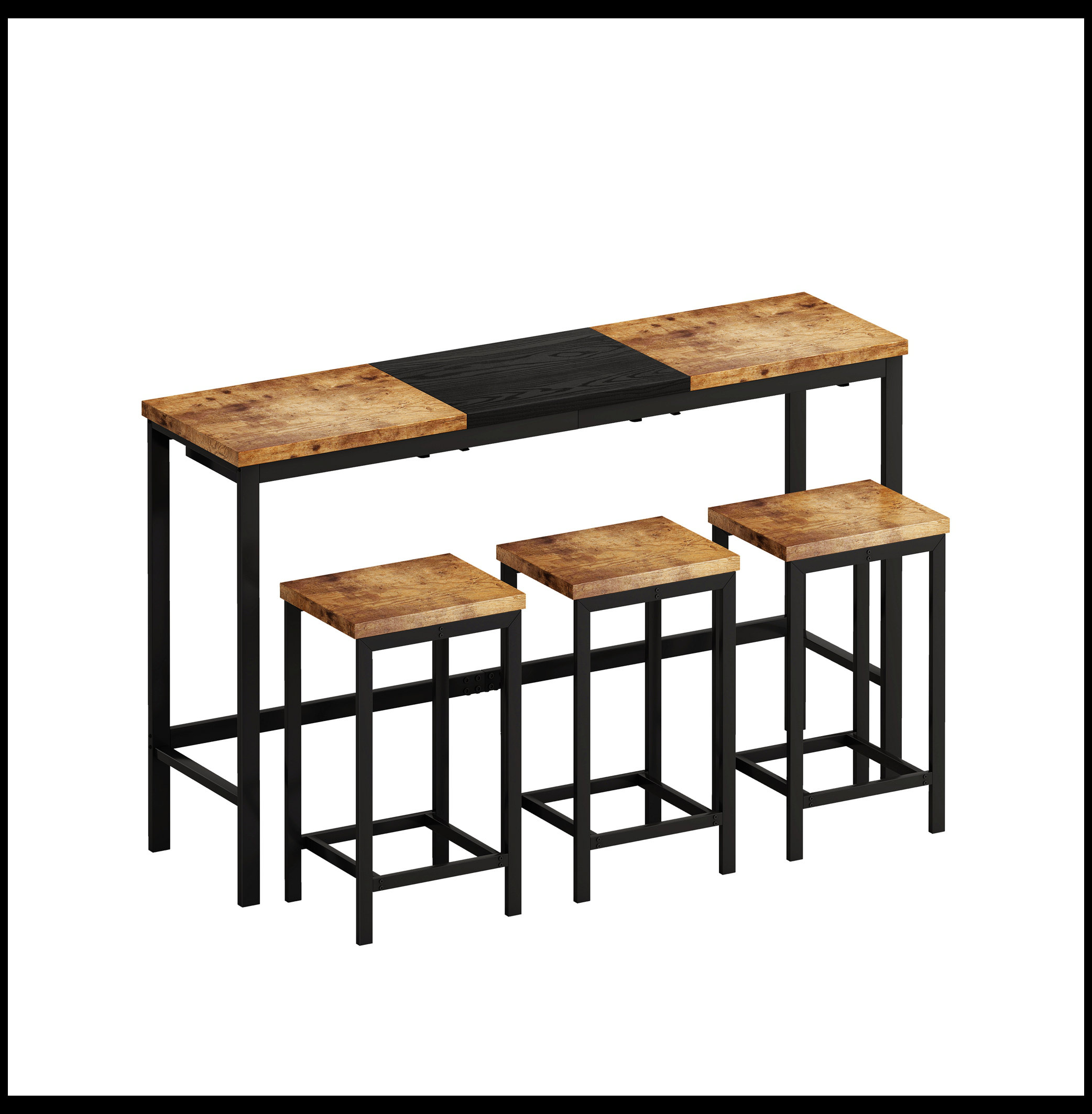 17 Stories Modern Design Kitchen Dining Table, Pub Table, Long Dining ...