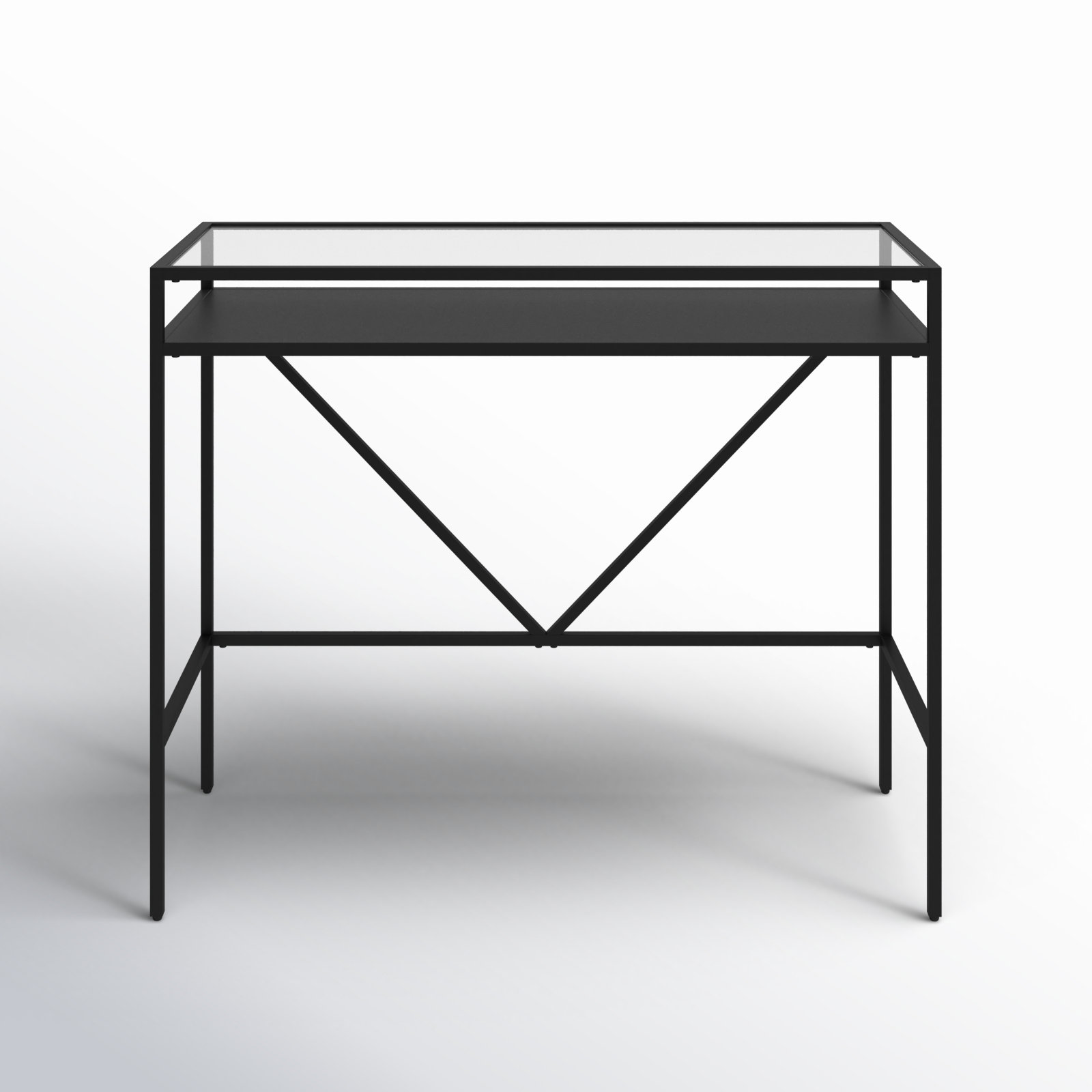 AllModern Duran Glass Desk & Reviews | Wayfair