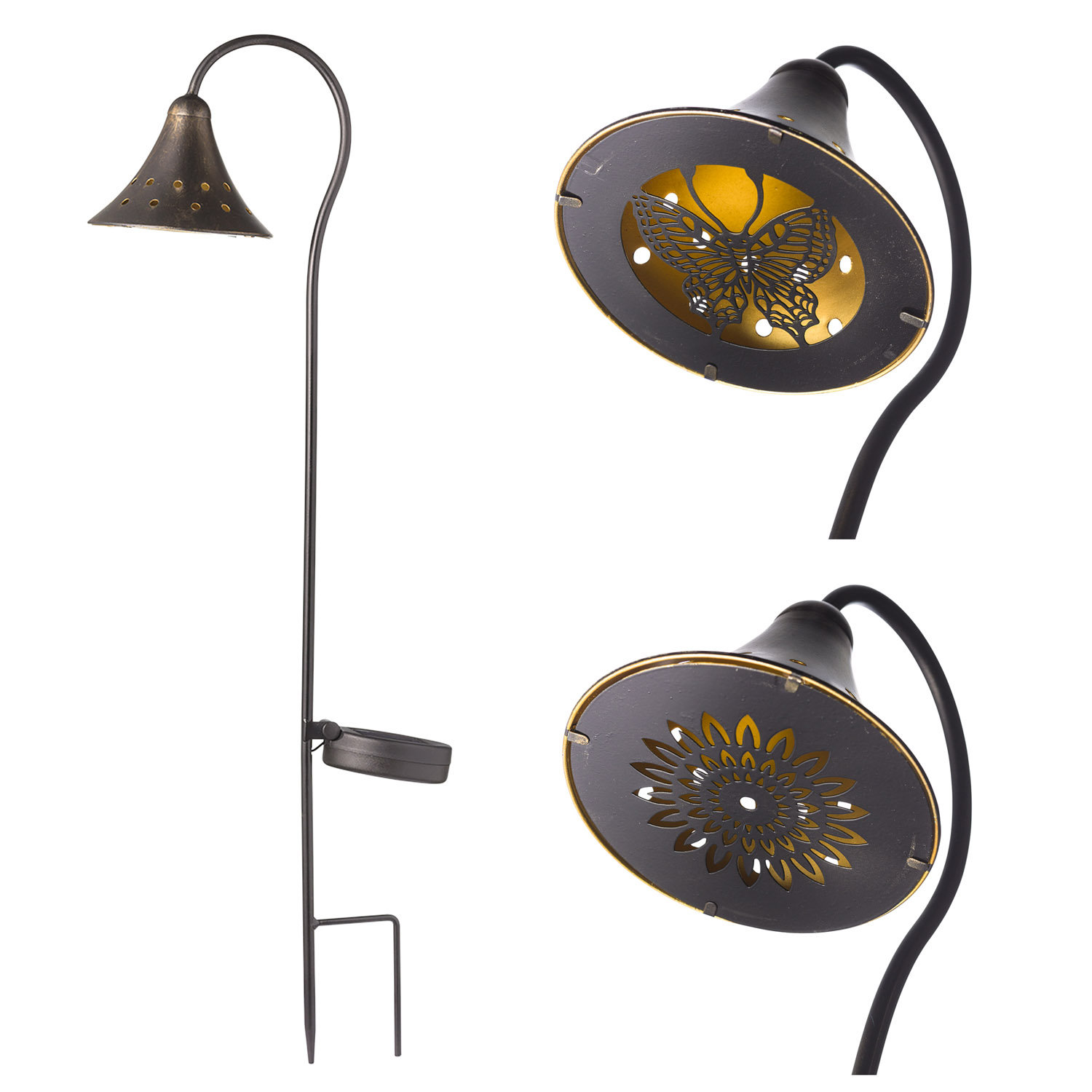 Evergreen Enterprises, Inc Black Solar Powered Integrated LED Pathway ...