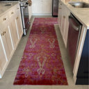 World Menagerie Jambi Ikat Pink/Beige Indoor/Outdoor Area Rug & Reviews ...