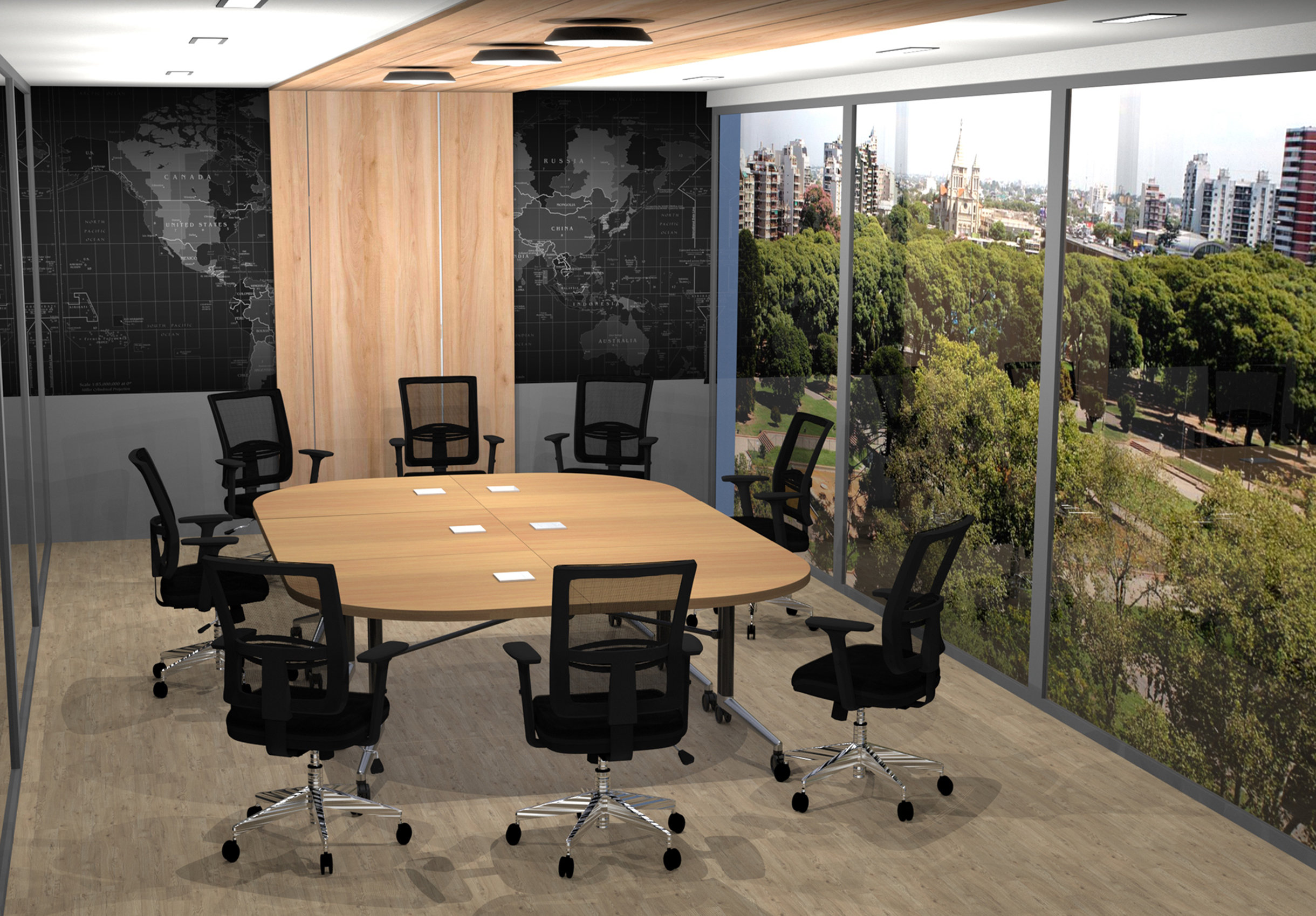 Team Tables 8 Person Conference Tables Meeting Seminar Fold Up With ...