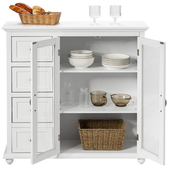 Breakwater Bay Nahant 36'' Wide 4 Drawer Server & Reviews | Wayfair