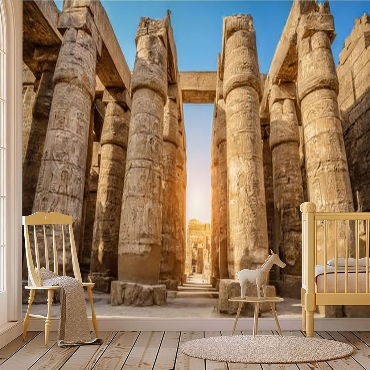 Latitude Run® Peel and Stick Wallpaper Wall Mural Complex Amon Ra Wall ...