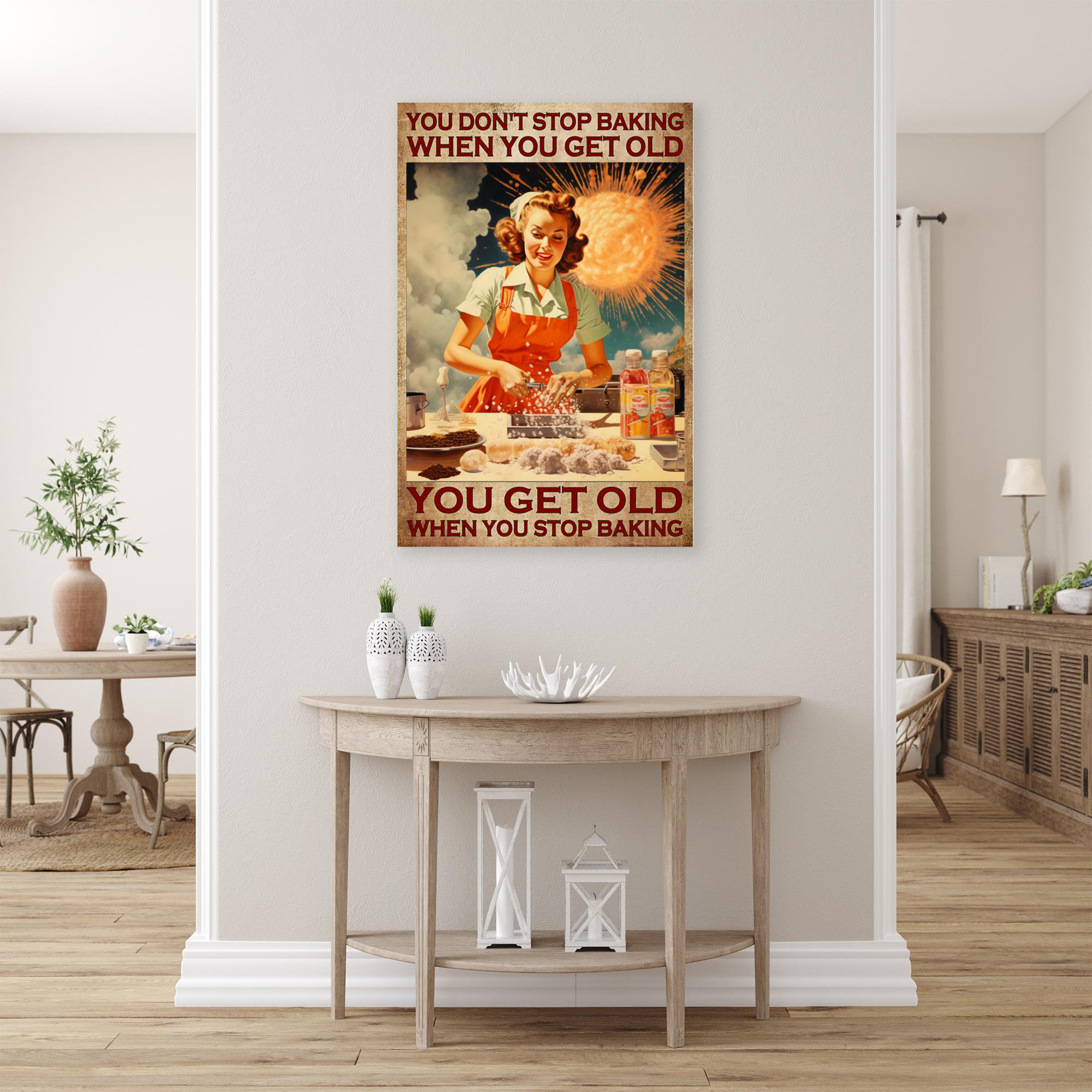 Trinx You Get Old When You Stop Baking 2 On Canvas Graphic Art ...