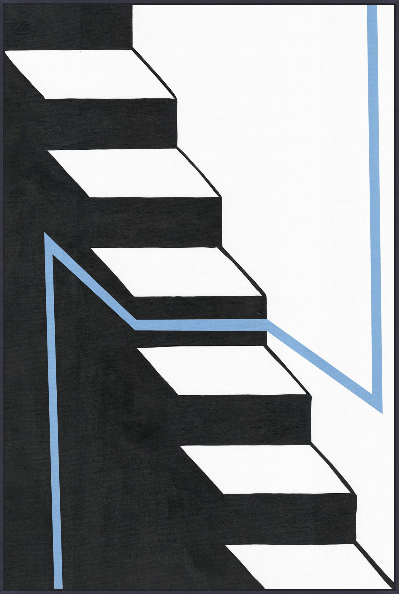 Wendover Art Group Stepping Lines 2 by Mat Sanders - Floater Frame ...