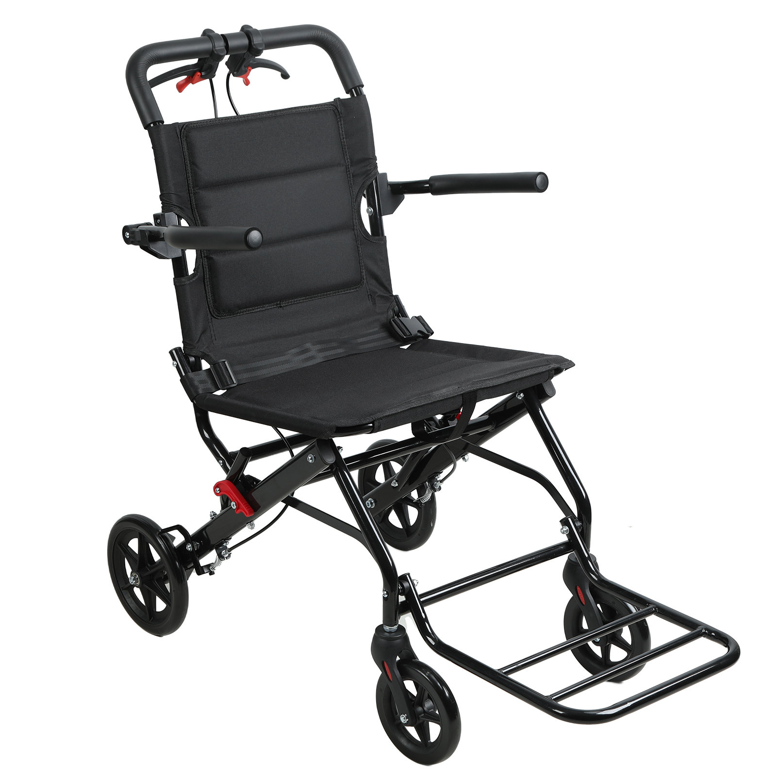 Latitude Run® 17.7 Inches Manual Wheelchair, Lightweight Foldable ...