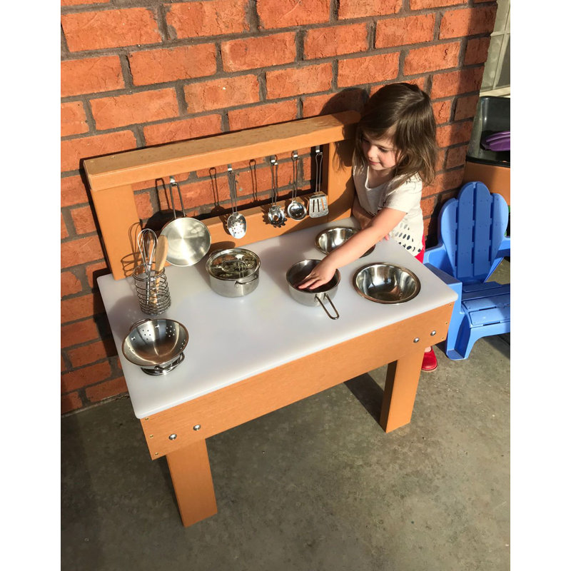 Kids' Station Indoor/Outdoor Toddler Mud Kitchen Set & Reviews | Wayfair