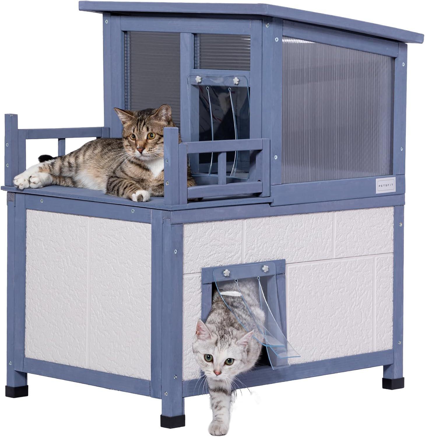 One Allium Way Insulated Cat House 2-Storey - Wayfair Canada