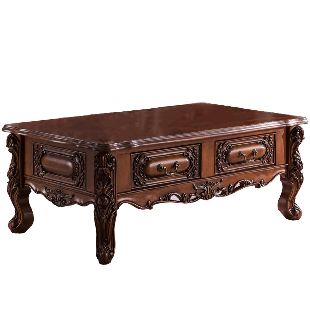 Stella Trek Rectangular simple all-solid wood coffee table | Wayfair