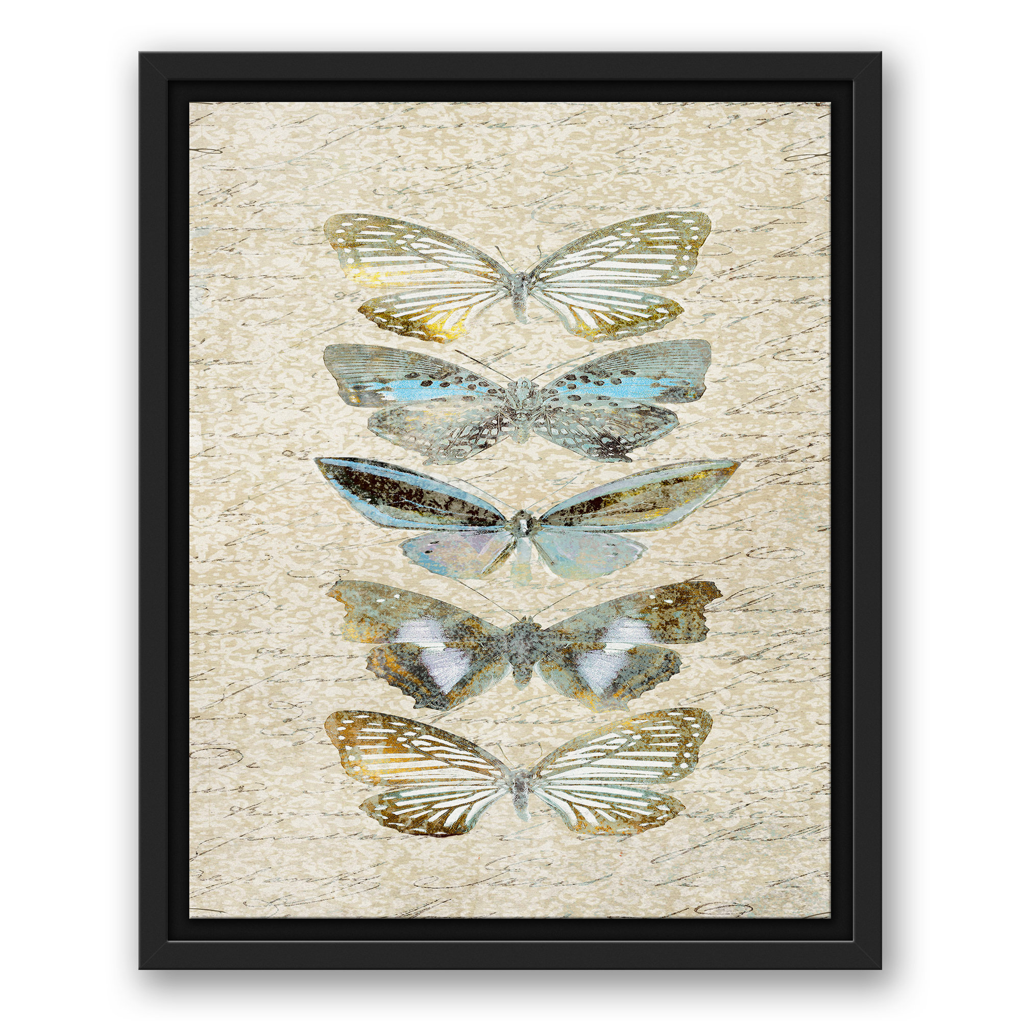 August Grove® Rustic Butterflies | Wayfair