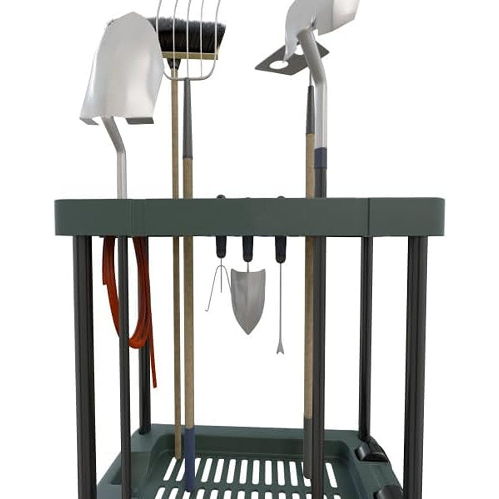 17 Stories Garden Tool Organizer - Utility Rack, Holds Yard Tools ...