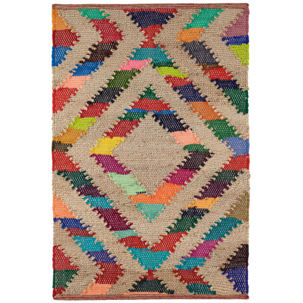 Dash and Albert Rugs Tetra Chindi Geometric Handmade Handwoven Jute ...