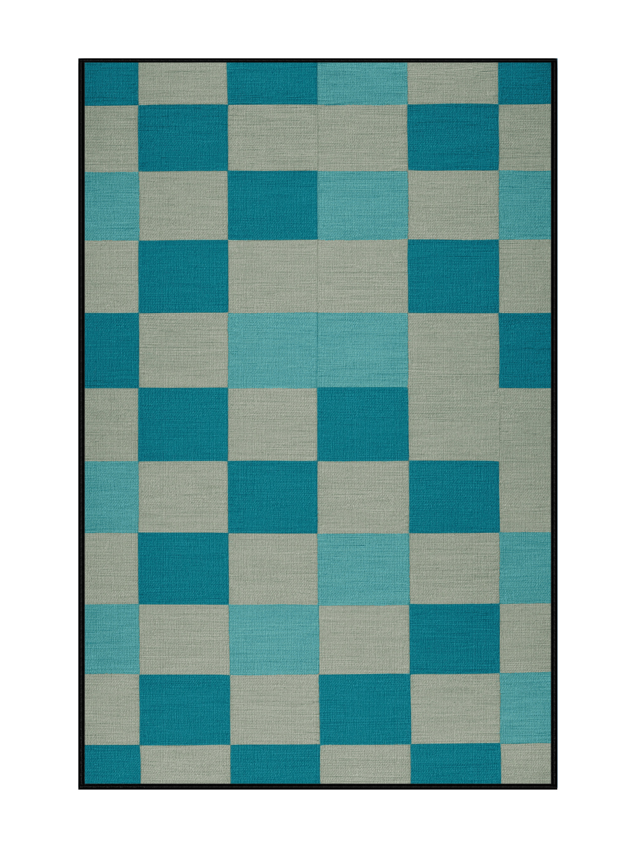 Latitude Run® Machine Washable Checkered Gray Area Rug | Wayfair