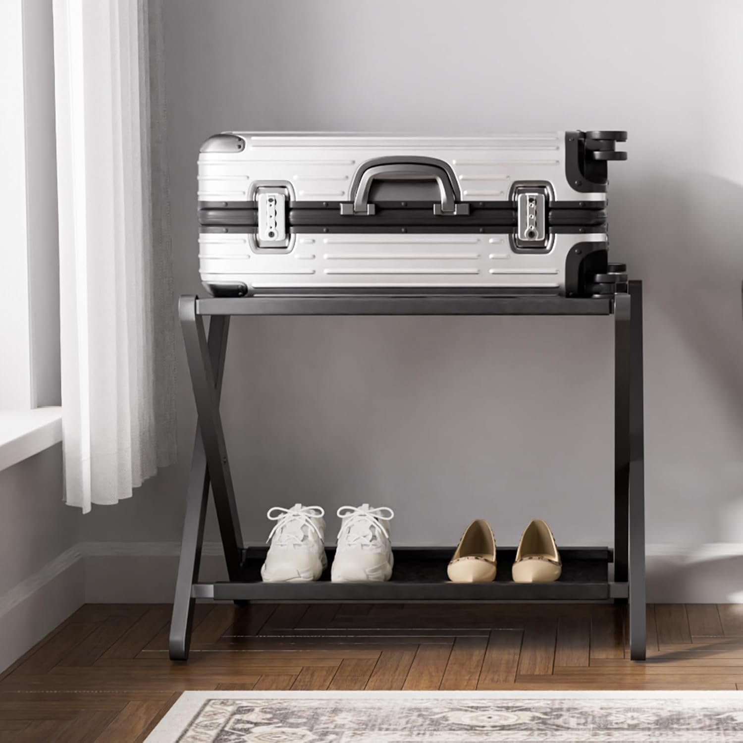 MCKINNON HOME FURNISHINGS, INC. Folding Bamboo Luggage Rack | Wayfair