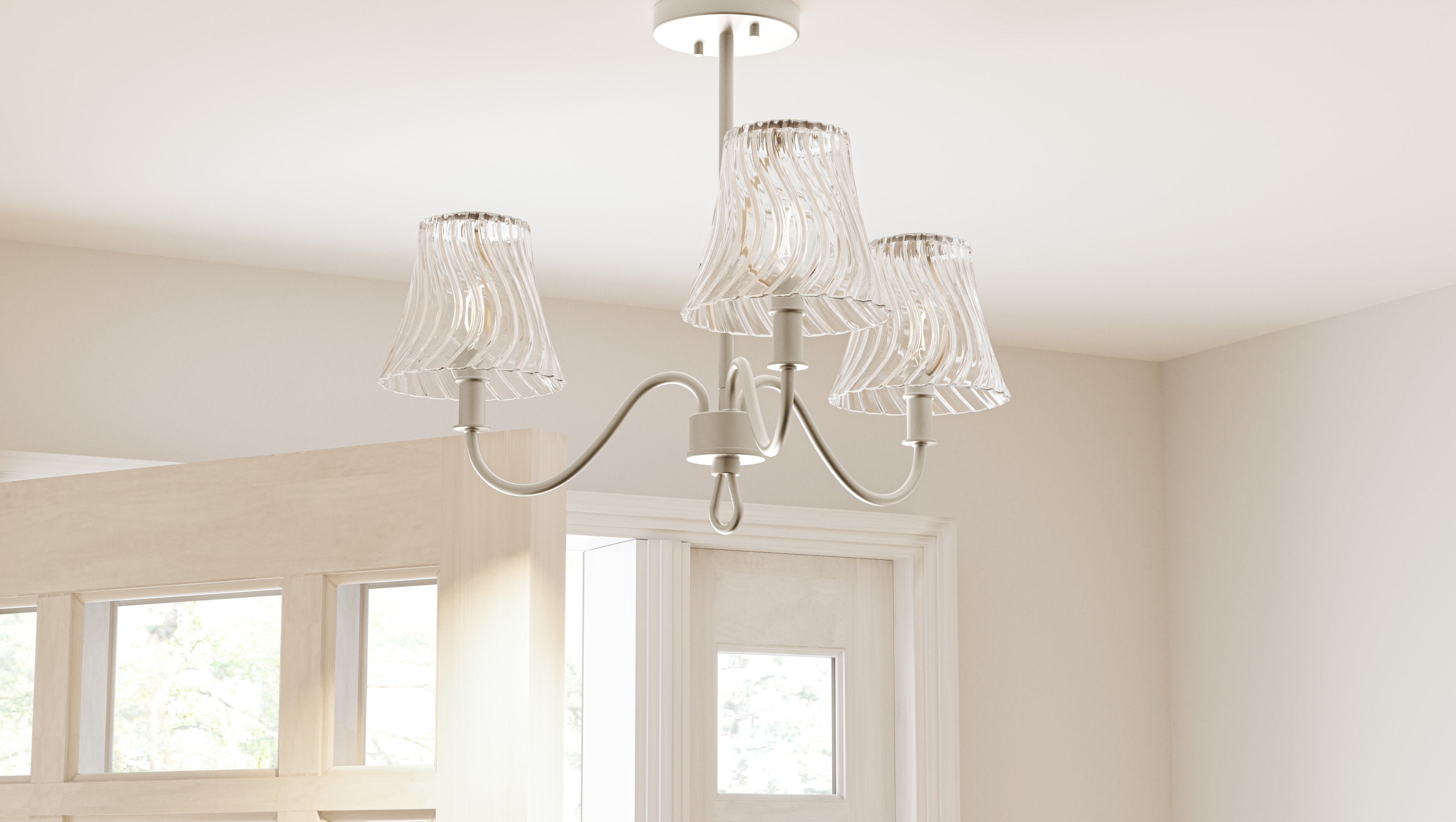 Breakwater Bay Amedio 3-Light Semi-Flush Mount | Wayfair