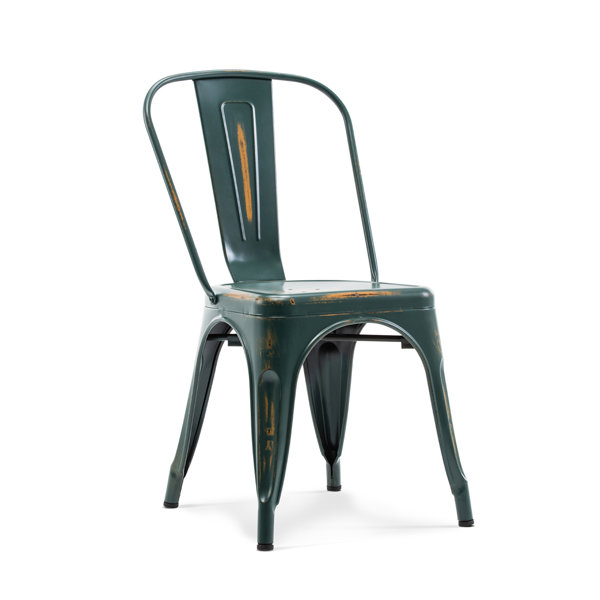 17 Stories Metal Stacking Side Chair & Reviews | Wayfair