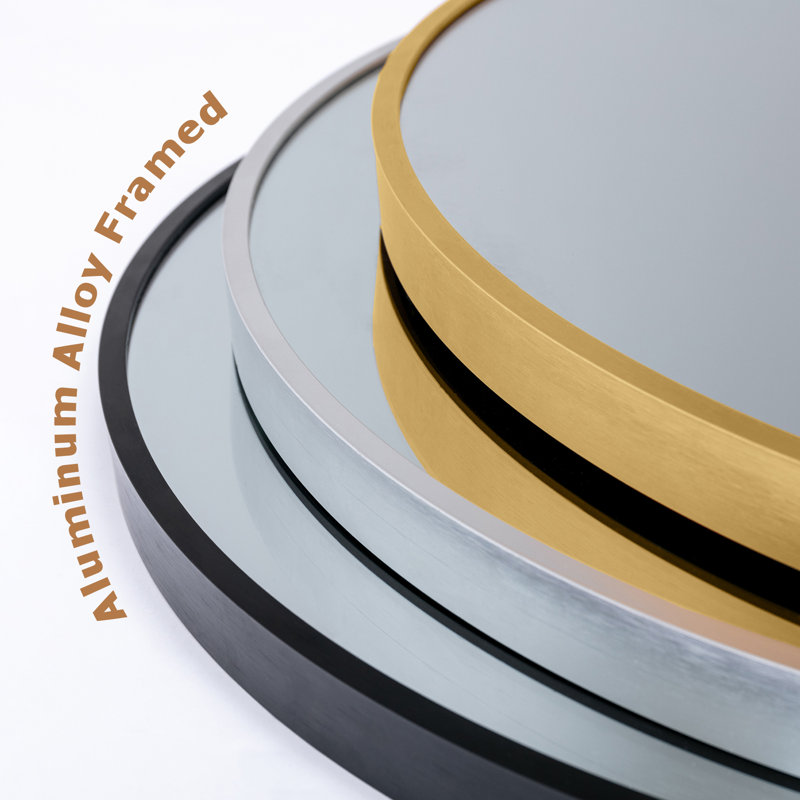 Wade Logan® Brazee Arch Wall Mirror Metal Bathroom Vanity Accent Mirror ...