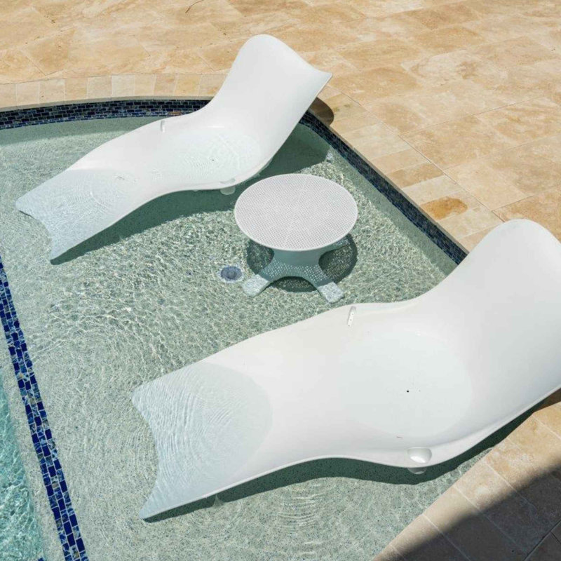 Panama Jack Outdoor Panama Jack Set Of 2 Wave In-pool Chaise Lounger ...