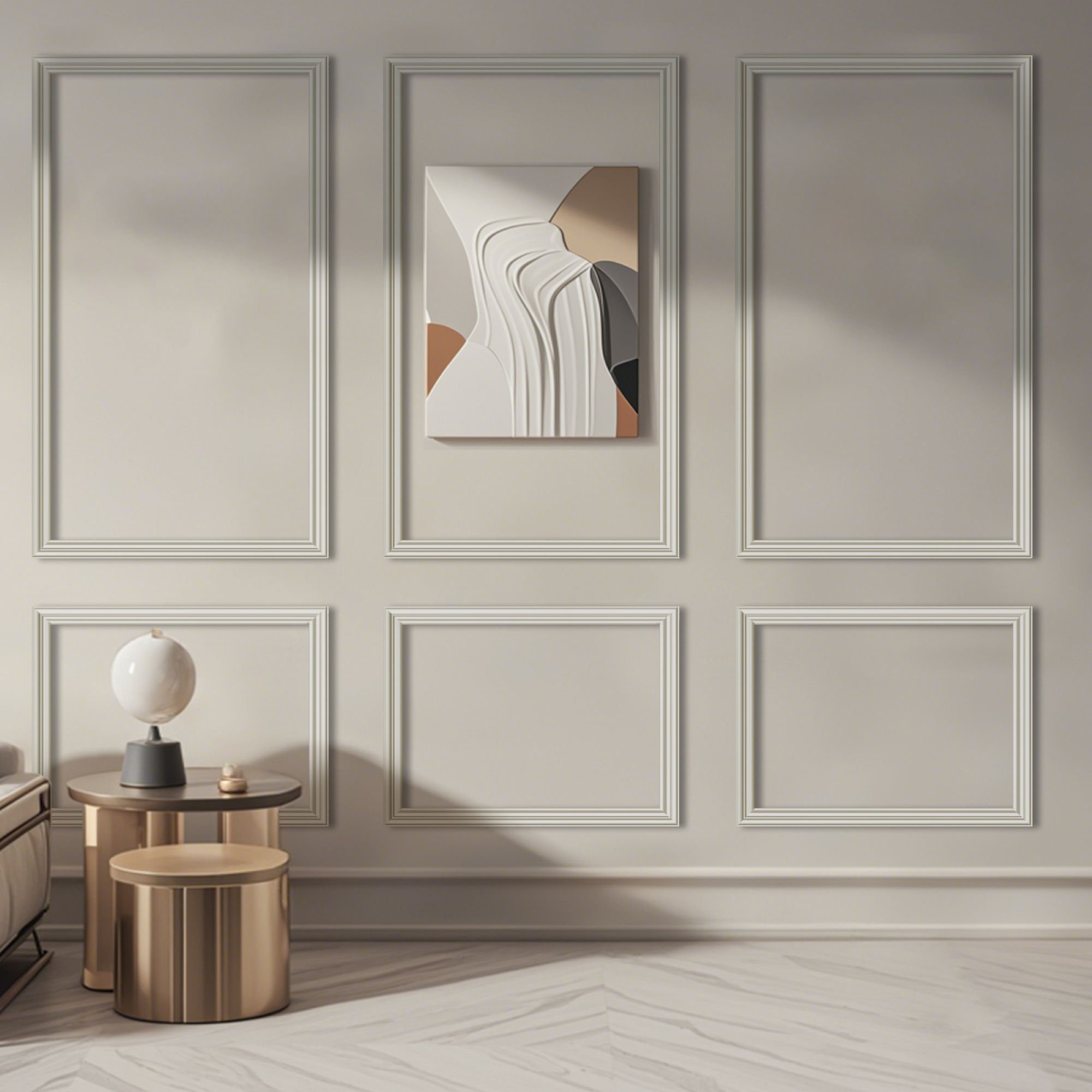 Art3d Pre-Cut Wainscoting Accent Wall Panel Frame Kit,Ready to Assemble ...