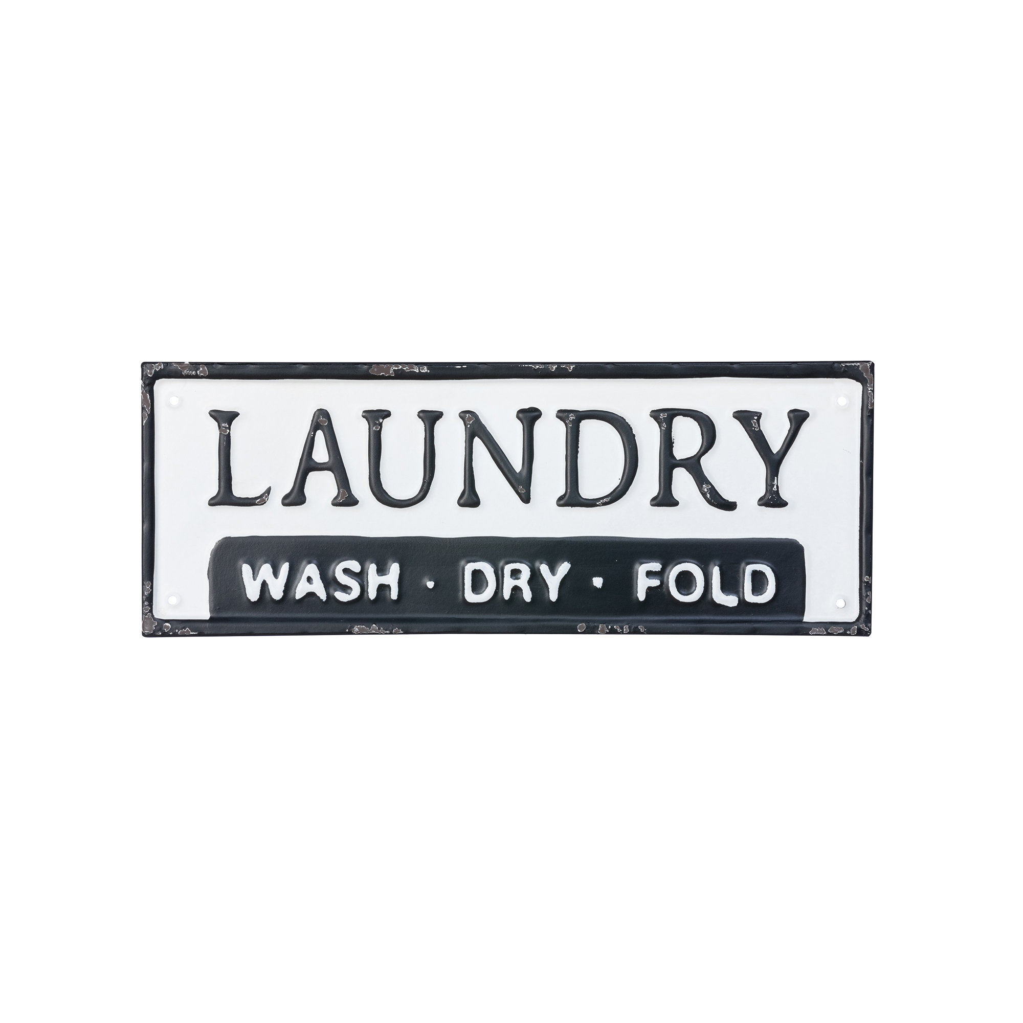 Park Hill Collection Metal Laundry Wash Dry Fold Sign - Wayfair Canada
