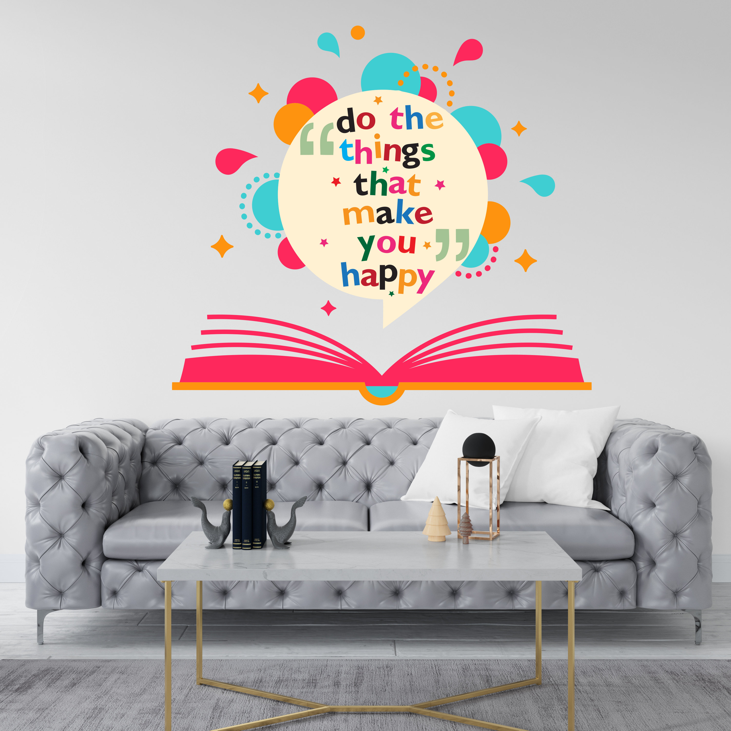Trinx Book Wall Decal Library Wall Decor Office Wall Decal Reading Wall ...