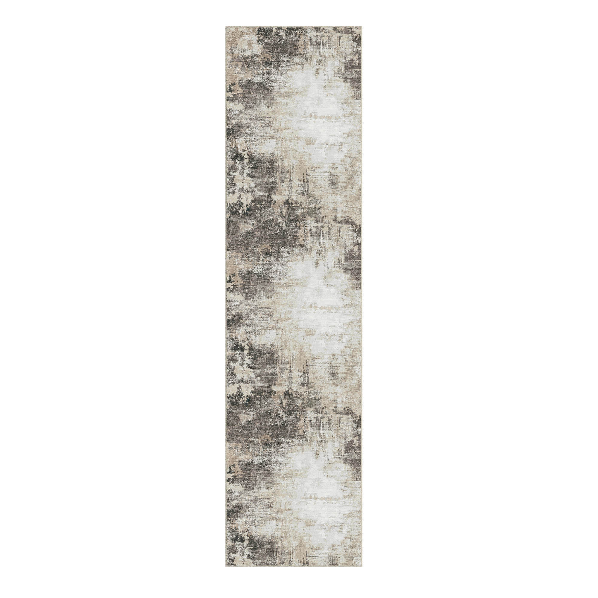 17 Stories Kylie Black/Brown Abstract Area Rug | Wayfair
