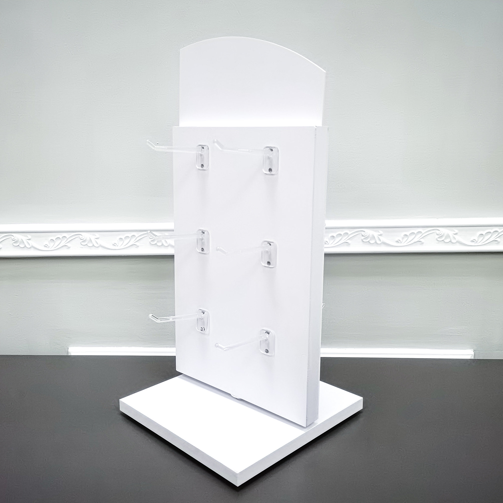 FixtureDisplays Countertop Display with Hooks 10X10X21" Spinner Rack ...