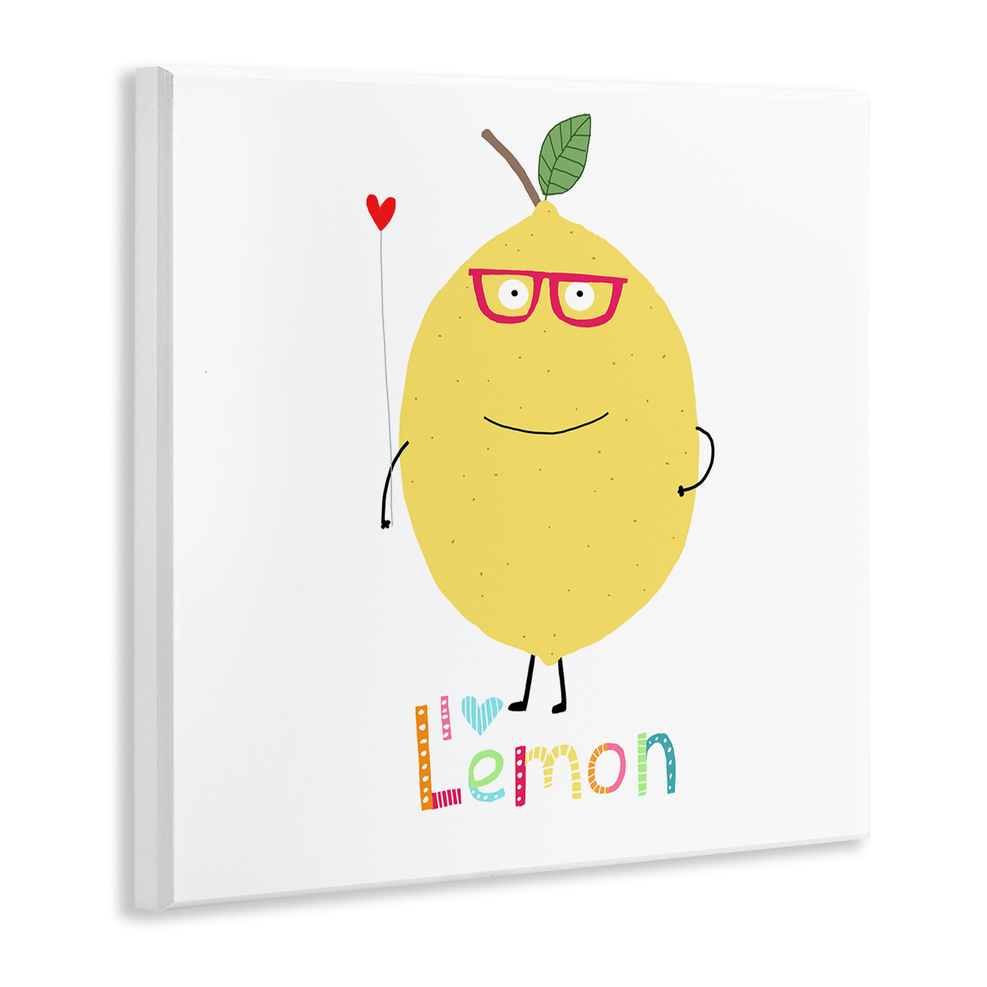 Dakota Fields Fun Smiling Lemon Wall Plaque Art by Carla Daly | Wayfair