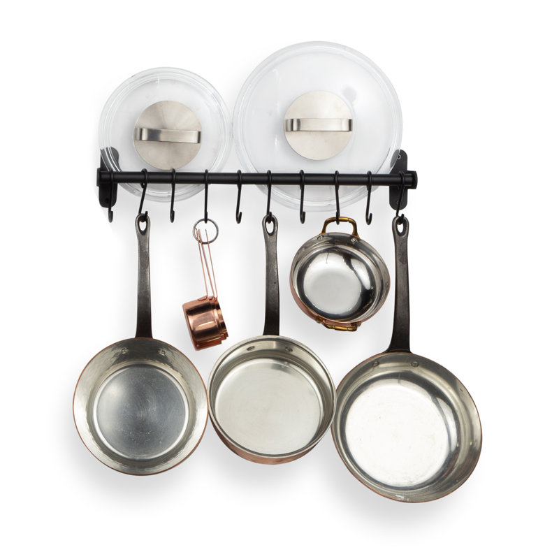 Rebrilliant Metal Straight Wall Mounted Pot Rack & Reviews | Wayfair