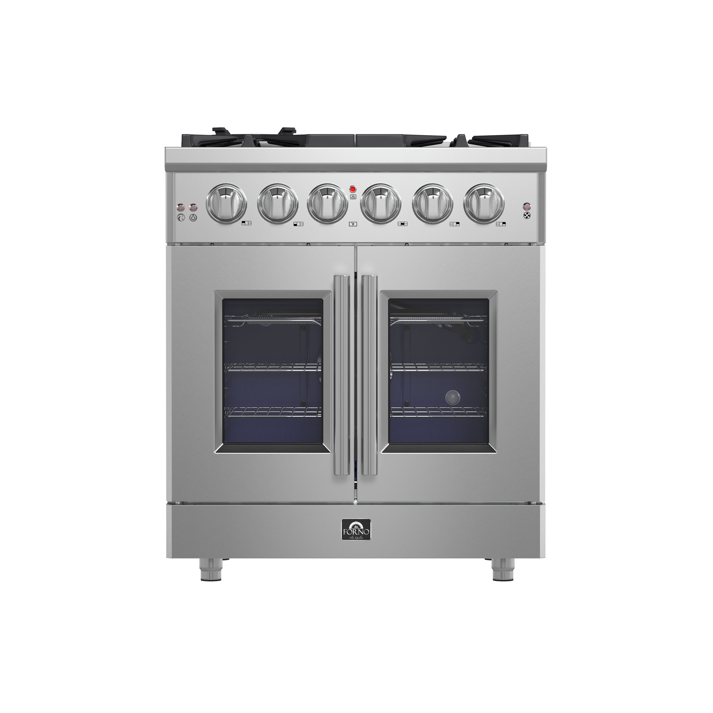 Forno Alta Qualita Massimo 30-Inch French Door Gas Range Stainless ...