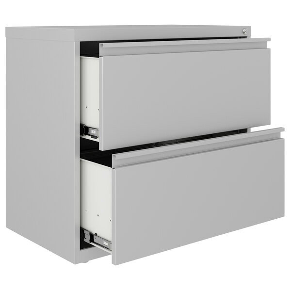 Orren Ellis Hirsh SOHO Arctic Silver 2-Drawer Lateral File Cabinet ...